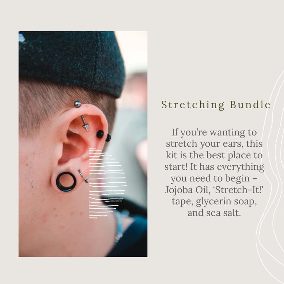 Ear Lobe Stretching Kit - Almost Famous Body Piercing